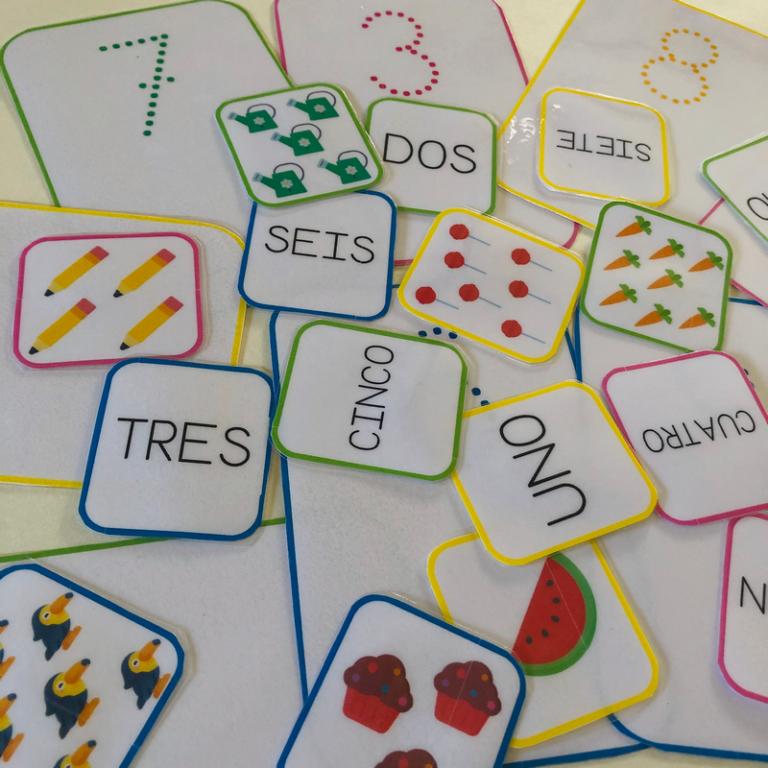 Tarjetas de números y su grafía - Maletín de Infantil