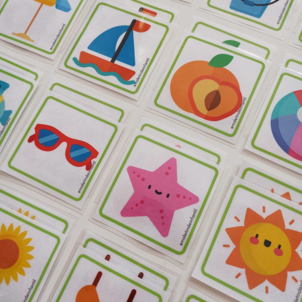 Memory verano - Maletín de Infantil